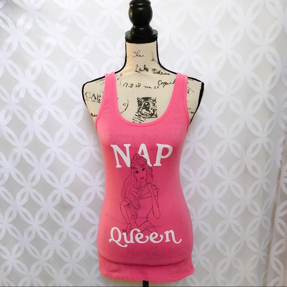 Disney | Tops | Disney Princess Sleeping Beauty Nap Queen Tank Top ...
